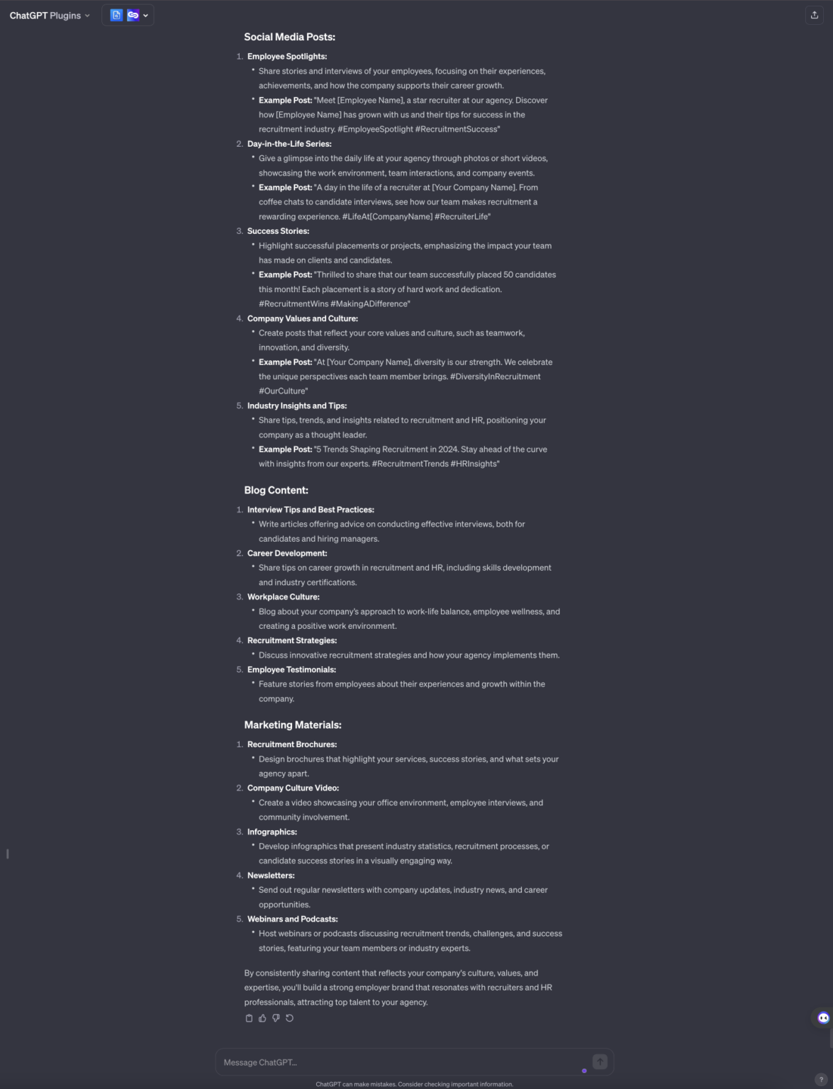 10 ChatGPT prompts recruiters can use to reduce workload