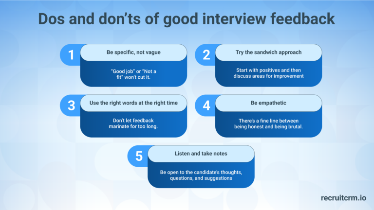 Get access to FREE interview feedback examples