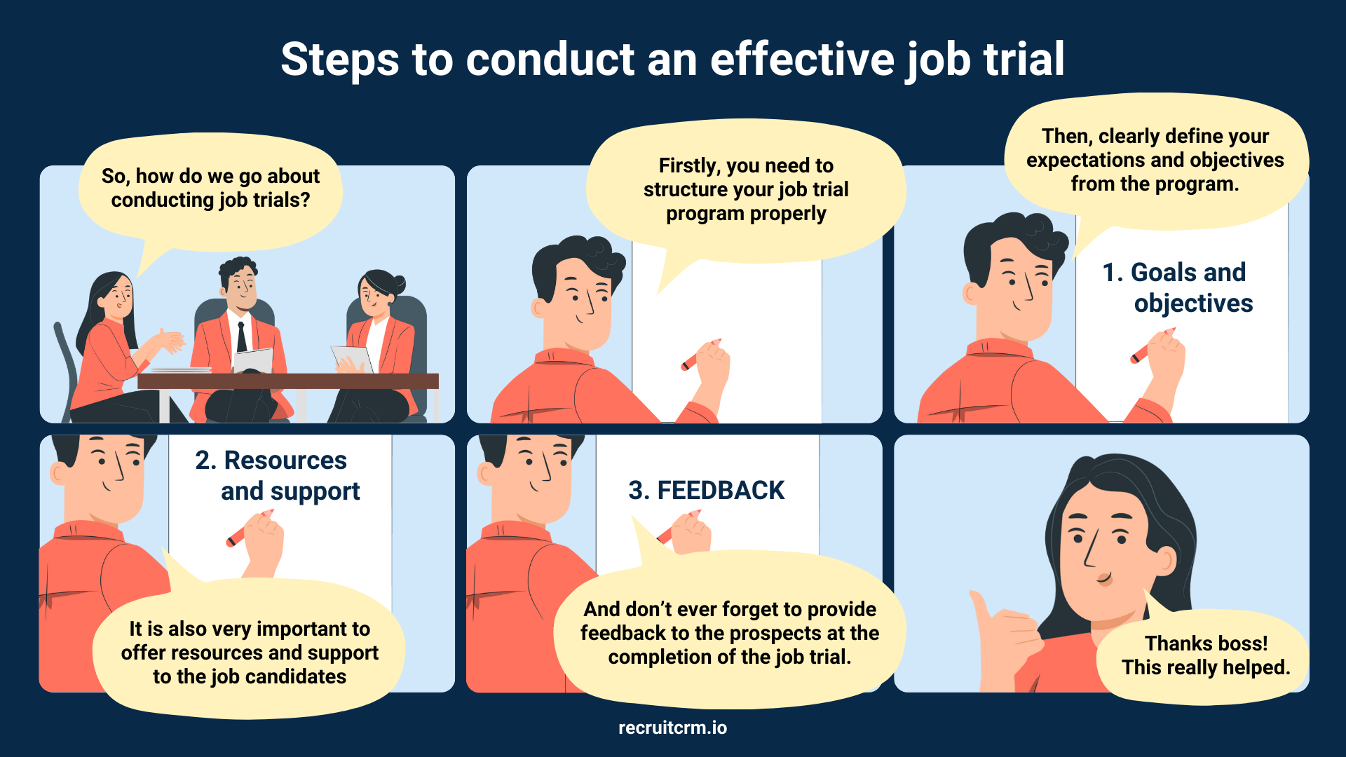 How to conduct a work trial?