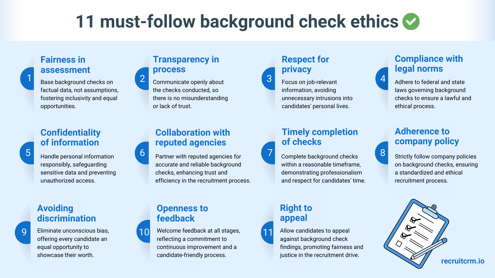 11 background check ethics recruiters need to keep in mind