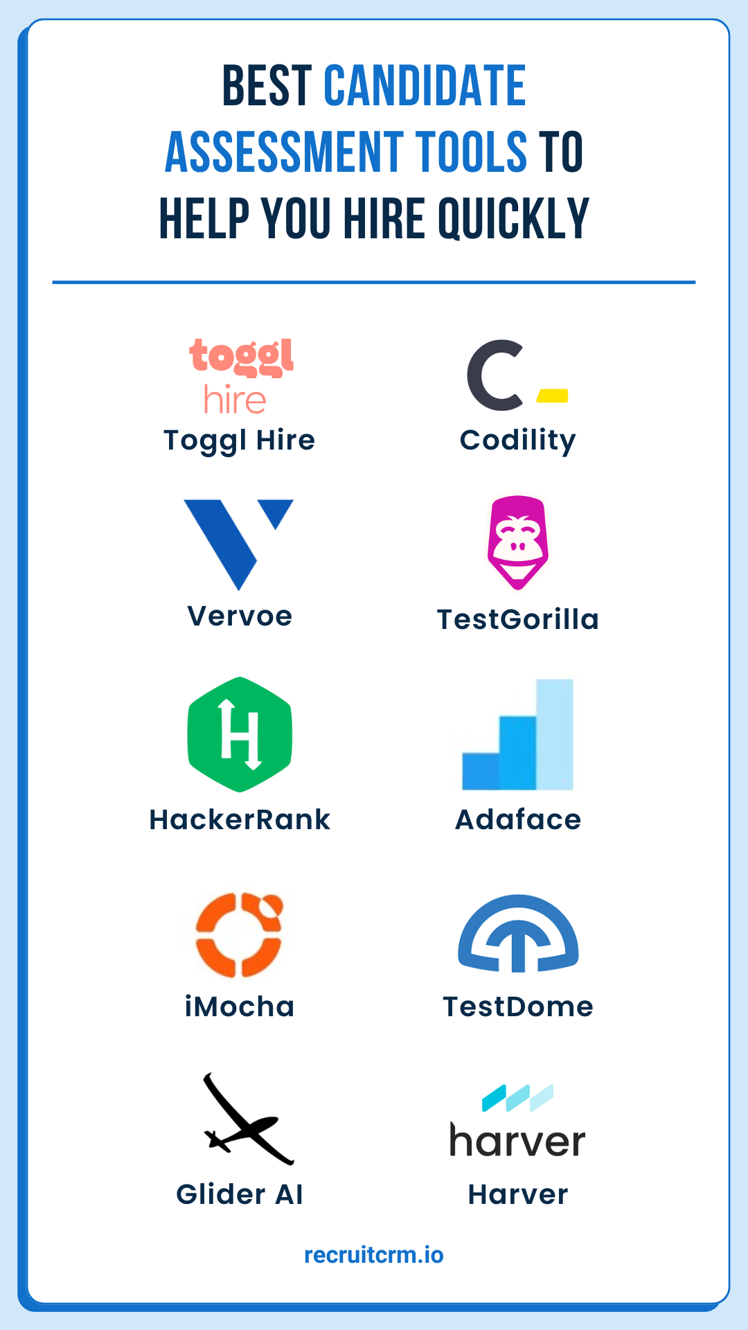 Top 10 candidate assessment tools that will help you hire quickly ...