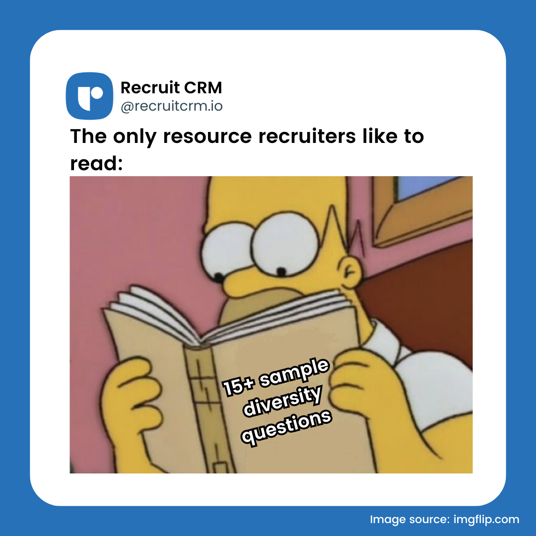 15+ sample diversity questions for recruiters