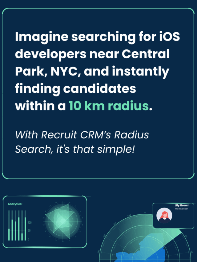 Zoom in on local talent with Recruit CRM's Radius Search - Recruit CRM